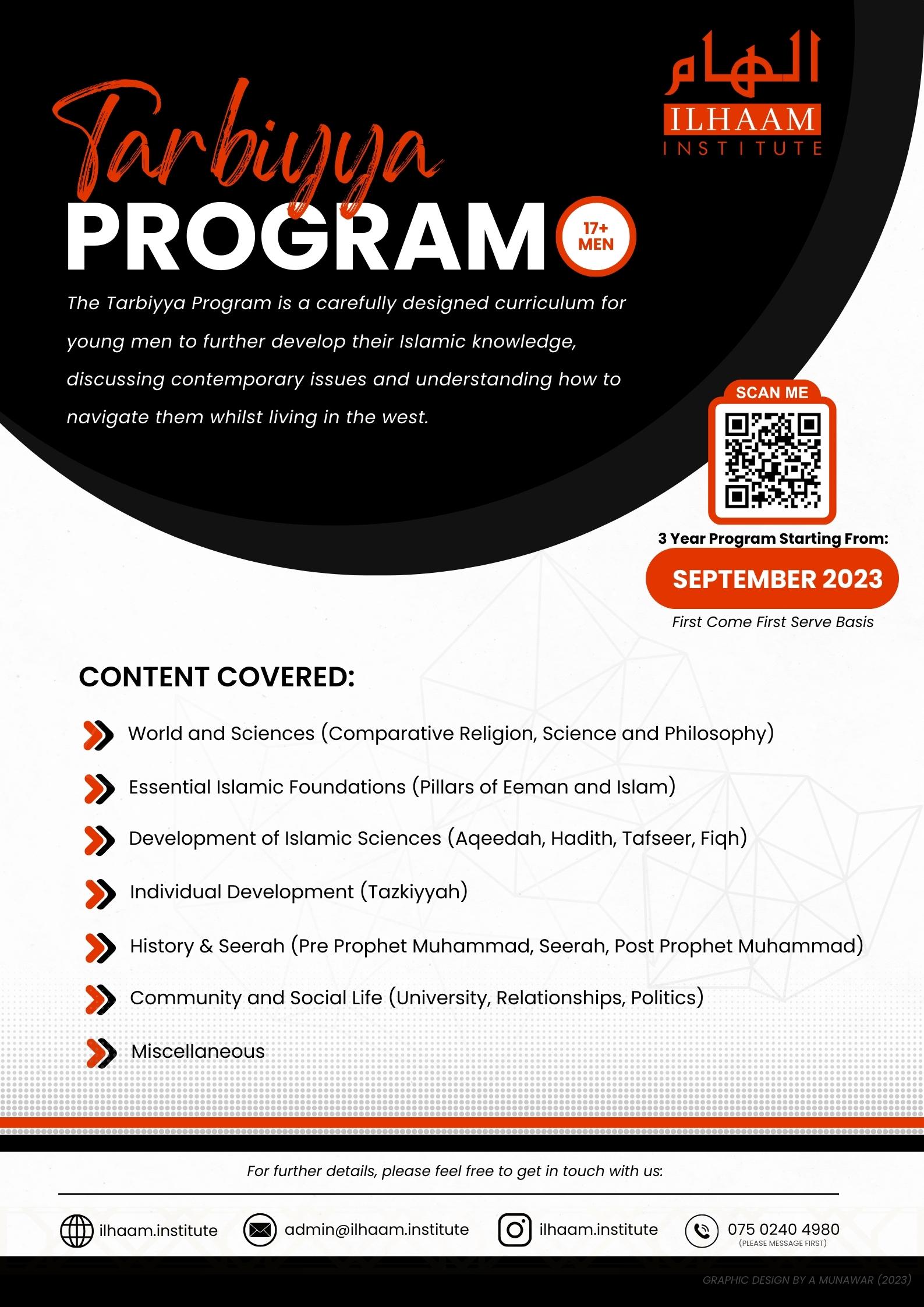 Tarbiyya Program – Ilhaam Institute